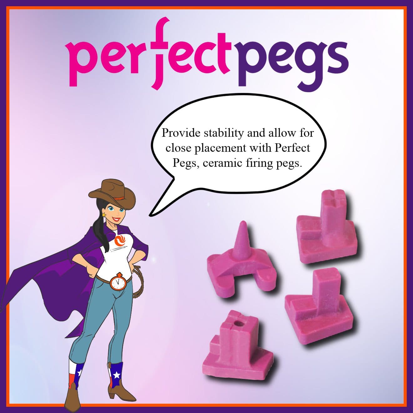 Perfect Pegs Ceramic Firing Pegs - Dental Creations, Ltd.